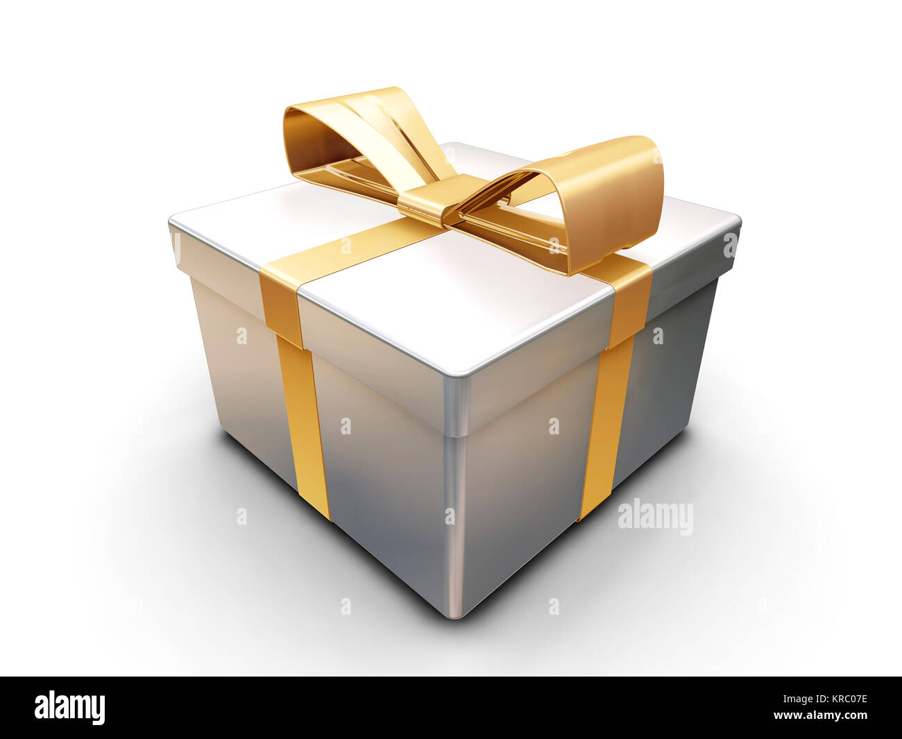 3D render of a wrapped gift Stock Photo - Alamy