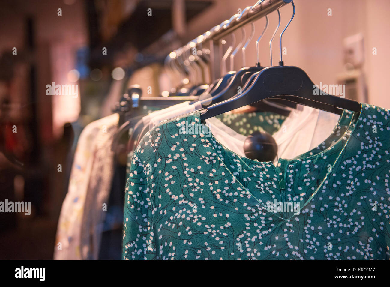Fashionable clothes in a boutique store in Paris Stock Photo - Alamy