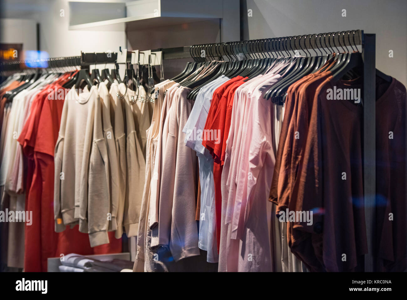 Fashionable clothes in a boutique store in Paris Stock Photo - Alamy