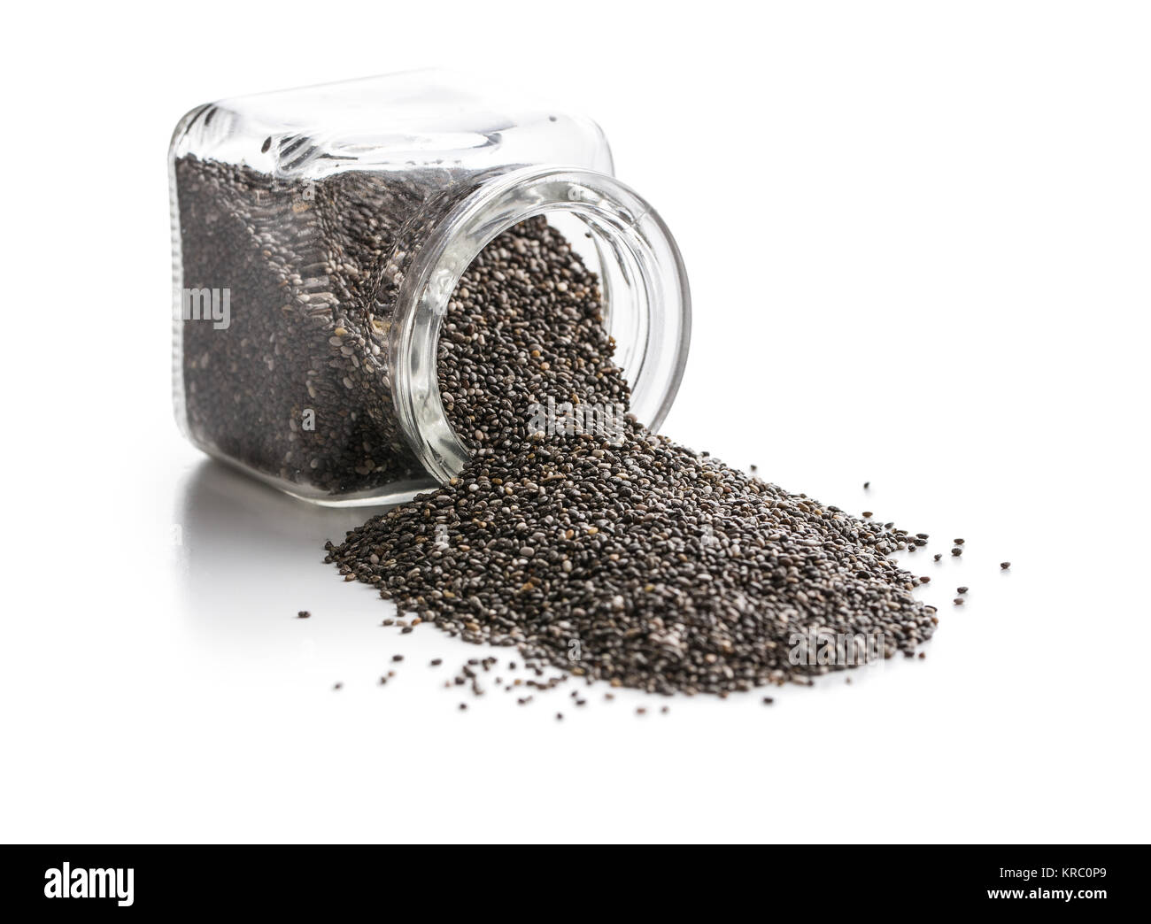 Chia seeds in jar Stock Photo - Alamy