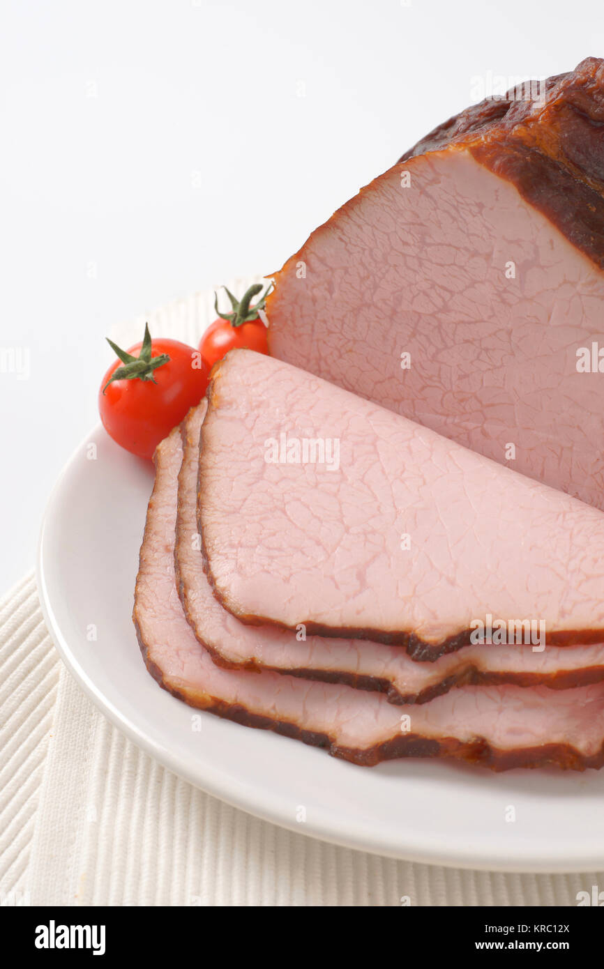 Smoked pork meat Stock Photo - Alamy