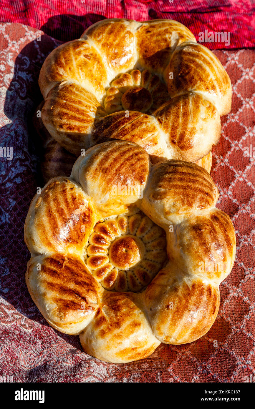 Typical Bread Loaf, Bukhara, Uzbekistan Stock Photo - Alamy