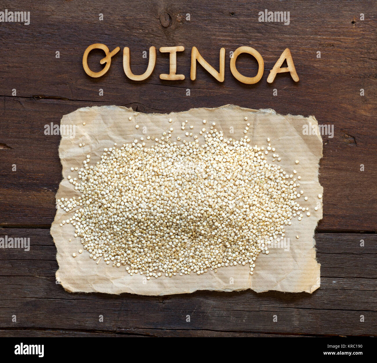 Quinoa and a word Quinoa Stock Photo - Alamy