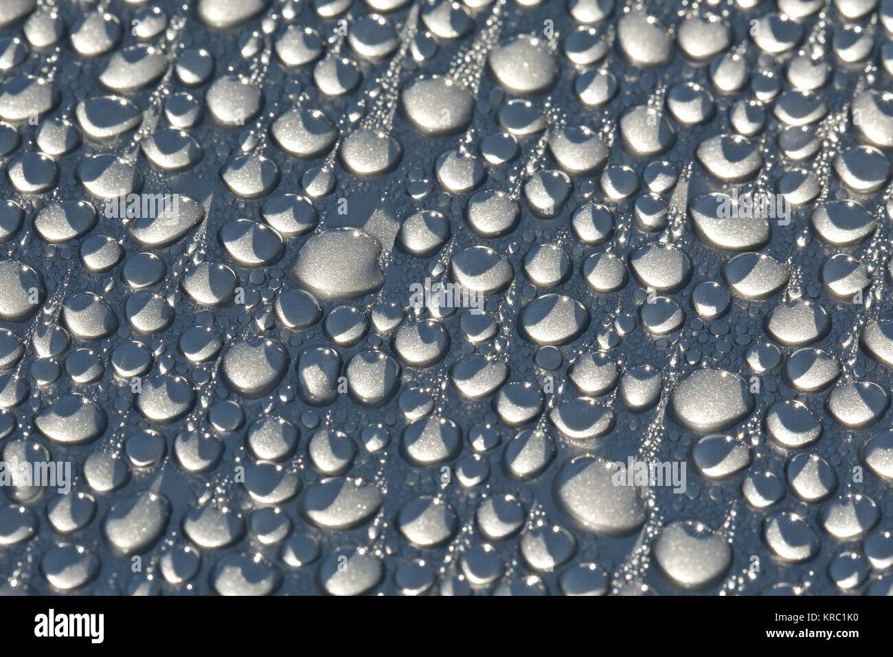 Shiny Water Droplets Stock Photo - Alamy