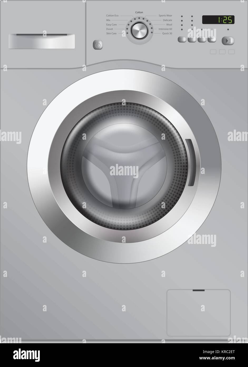 Washing machine, realistic vector illustration Stock Vector Image & Art ...