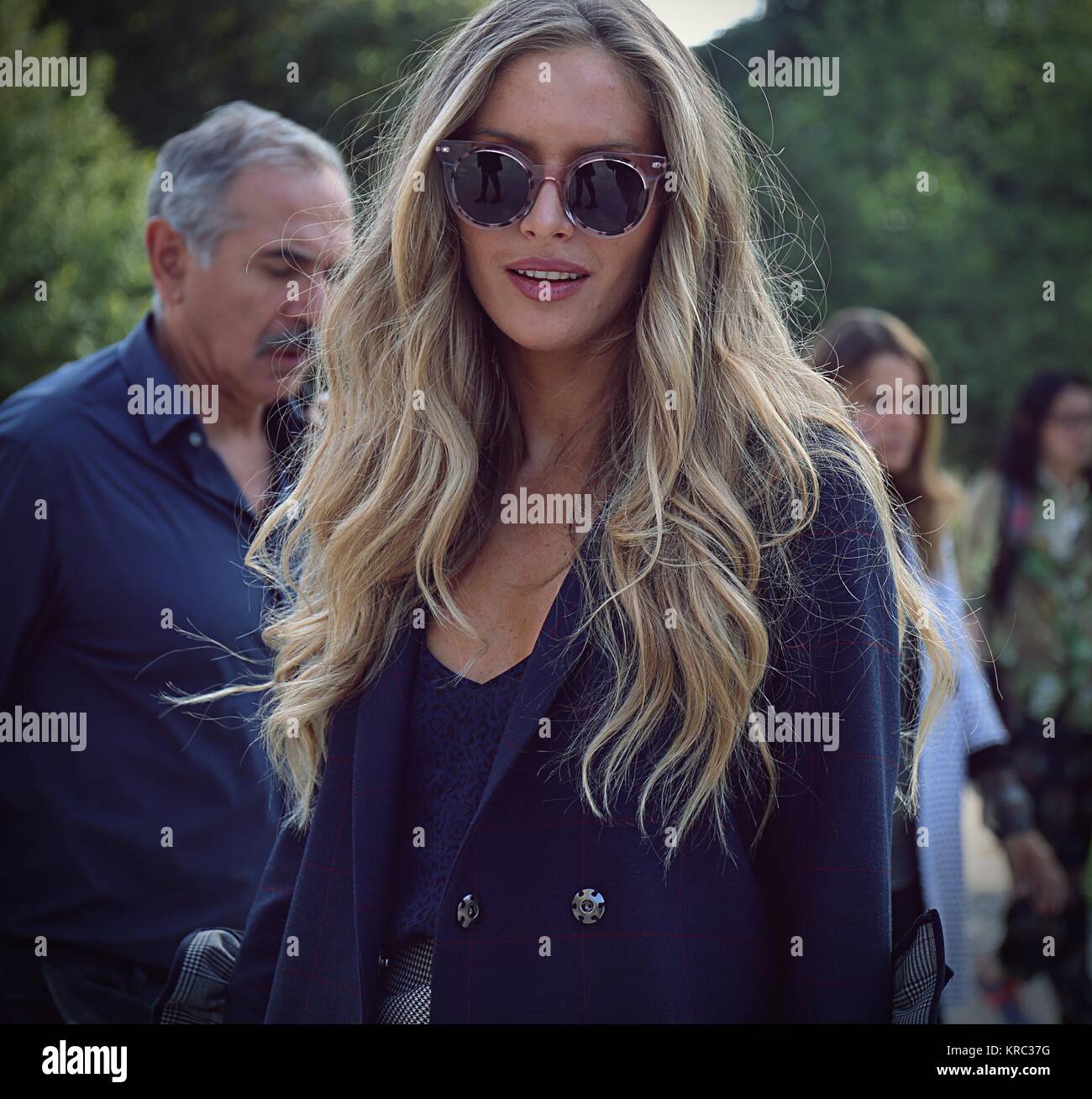 MILAN- 22 September 2017 Maya Malnar on the street during the Milan ...