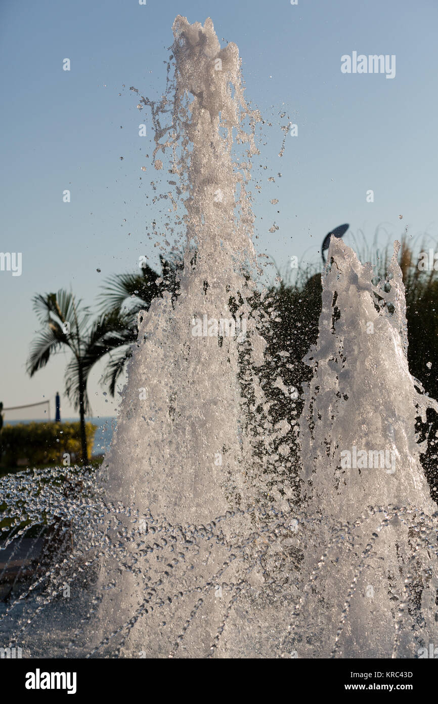 Alanya - Damlatas fountains park near Clepatra beach in the late ...