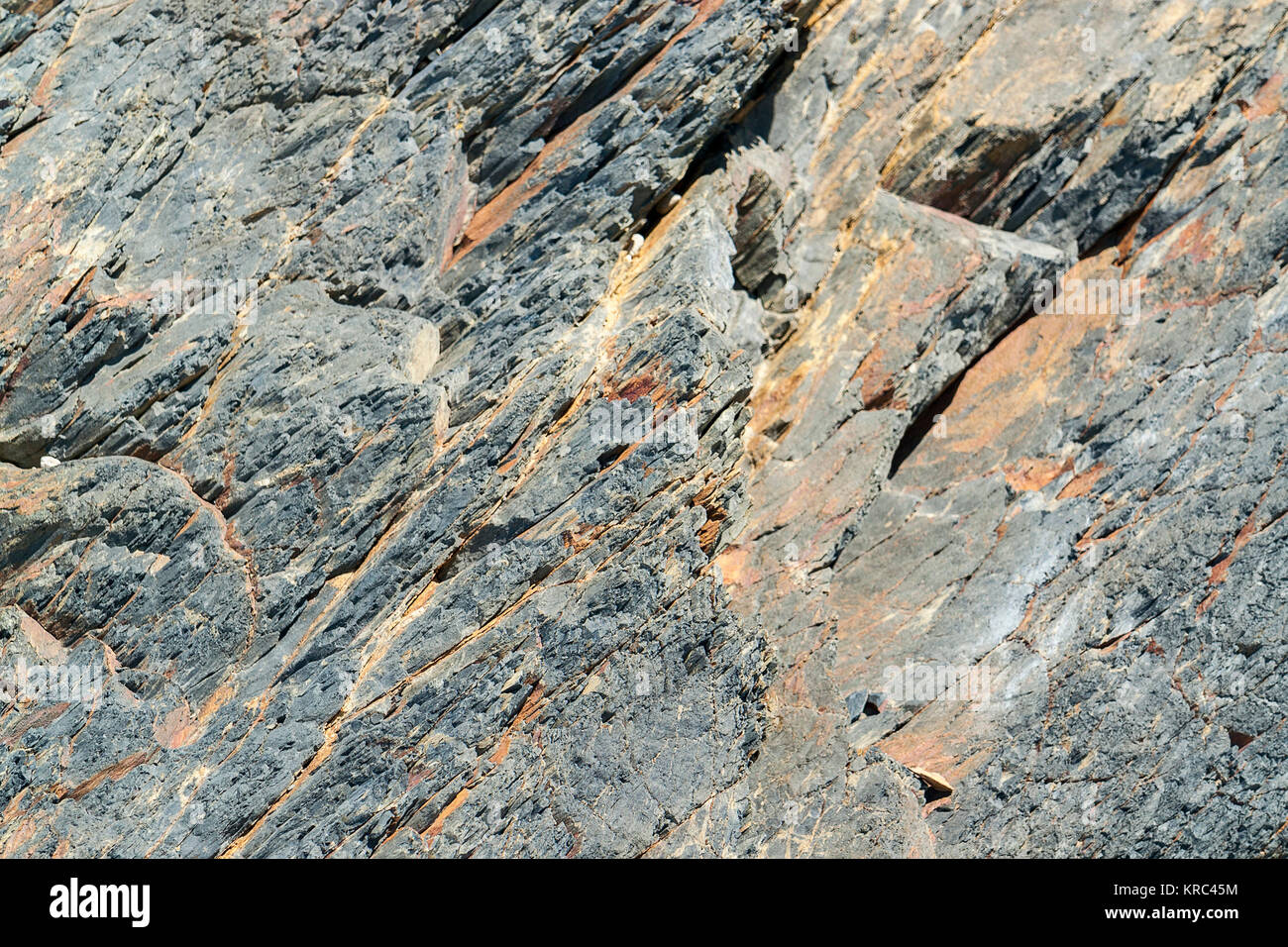 full frame abstract stone structure detail seen at a rocky coast in ...