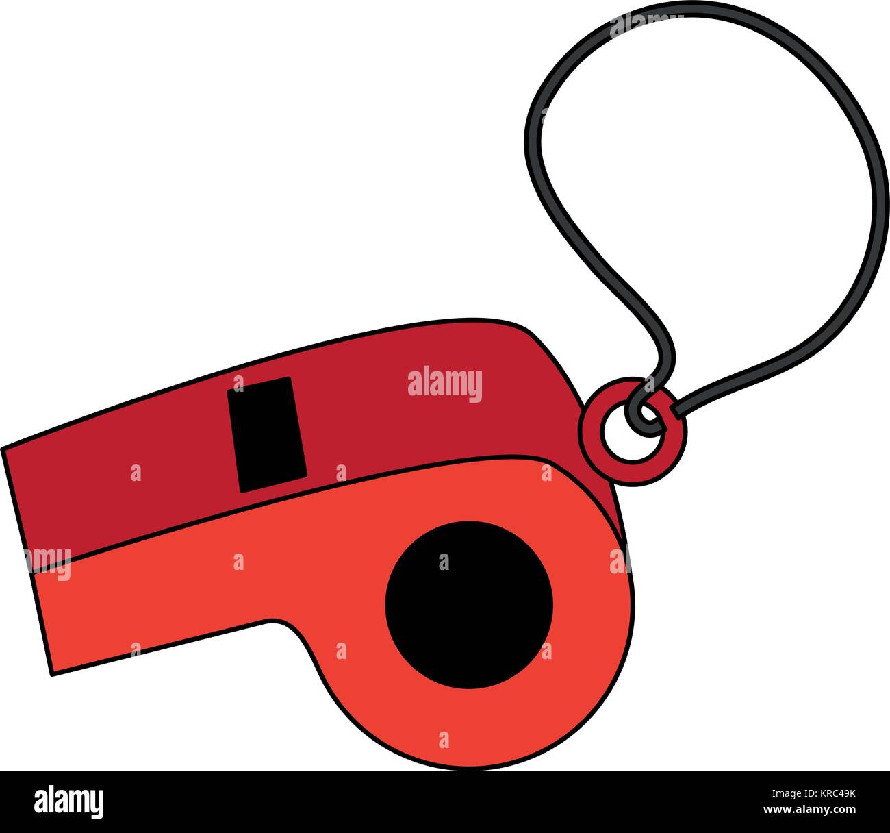 Referee sport whistle Stock Vector Image & Art - Alamy