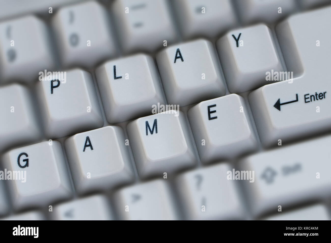 Computer keyboard key text closeup Stock Photo - Alamy