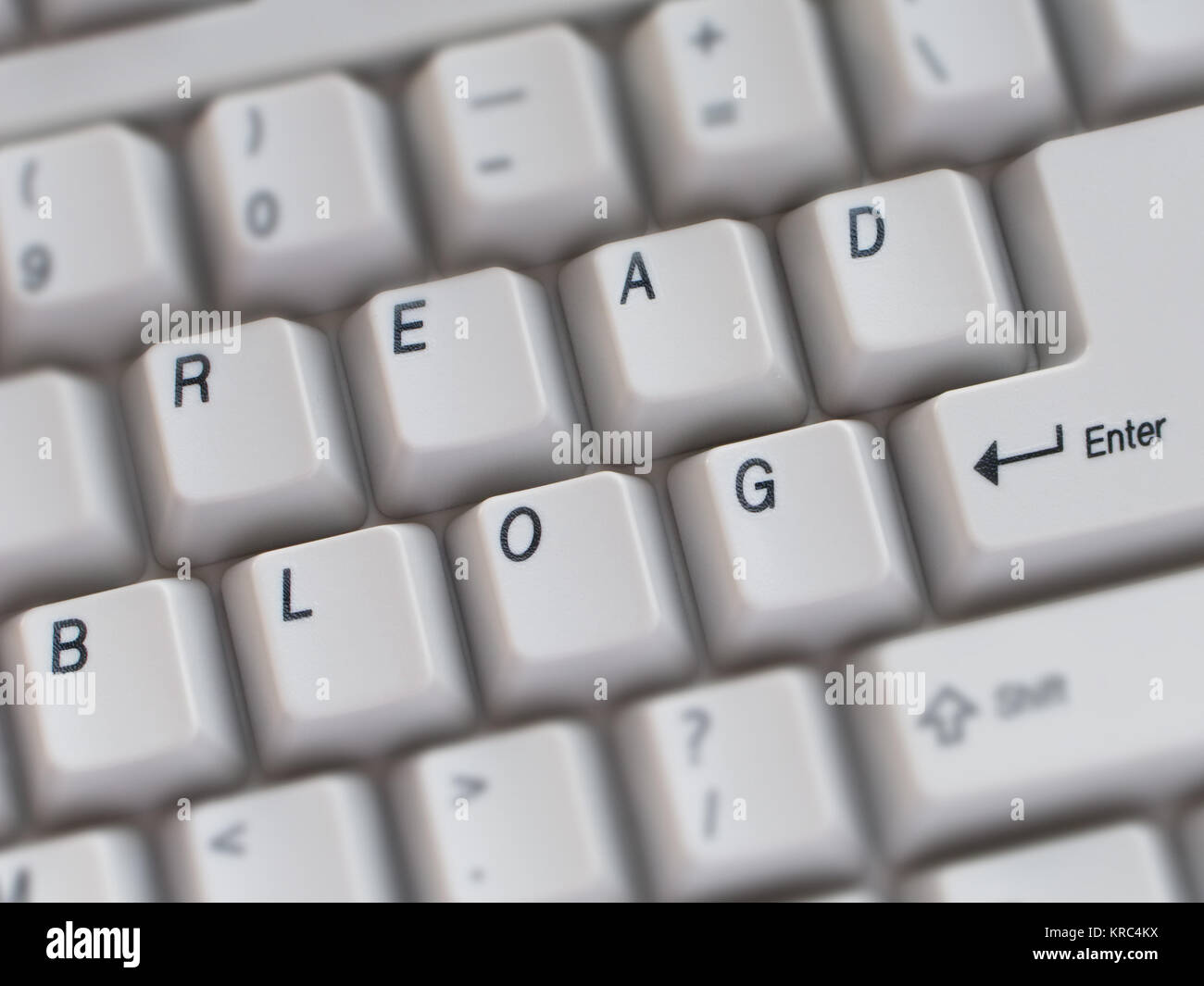 Computer keyboard key text closeup Stock Photo - Alamy