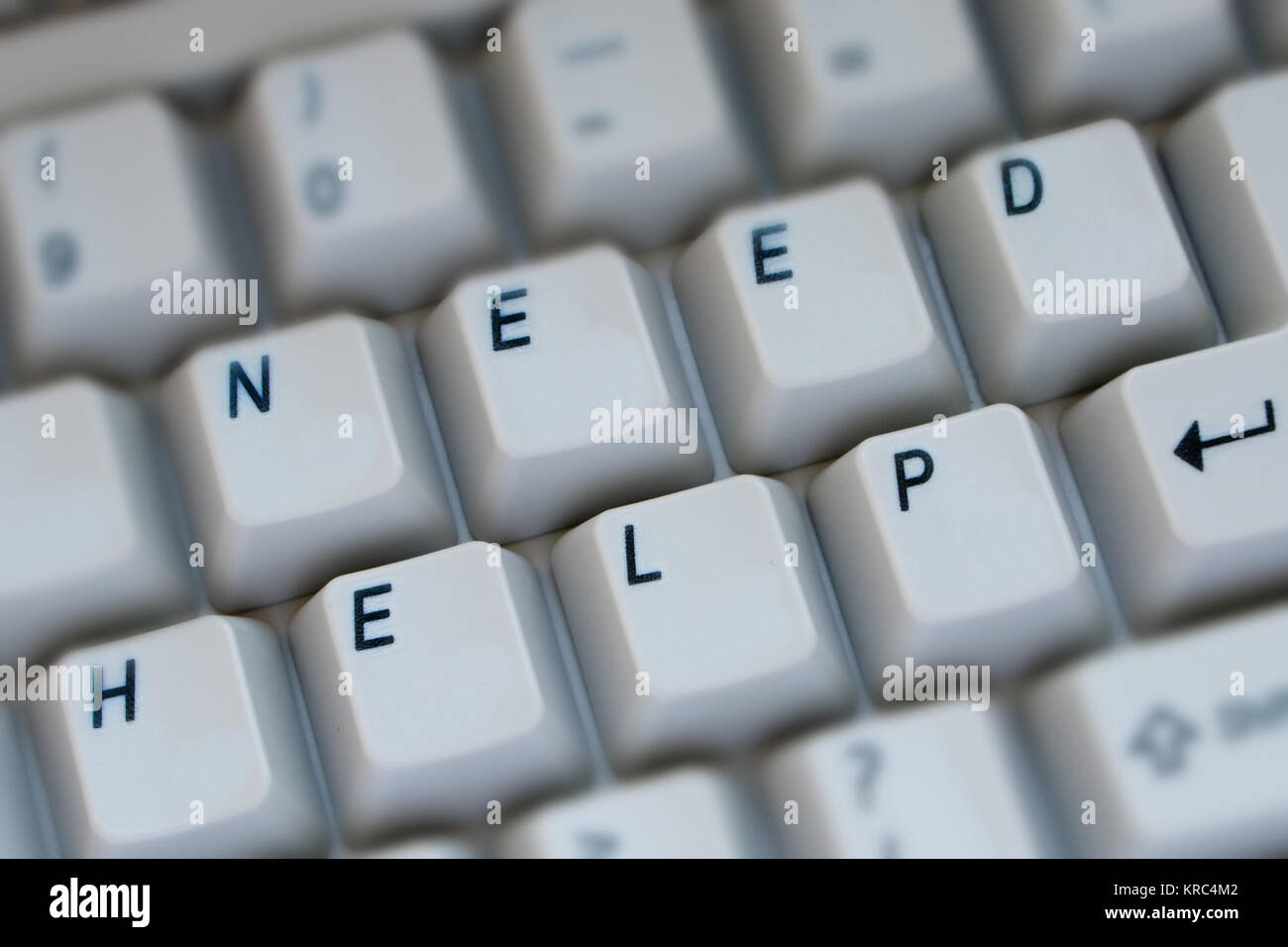 Computer keyboard key text closeup Stock Photo - Alamy