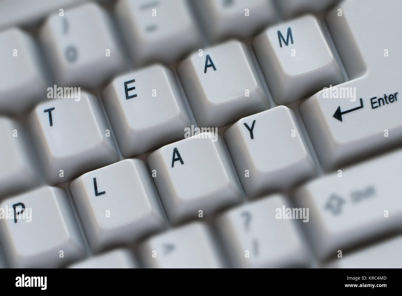 Computer keyboard key text closeup Stock Photo - Alamy