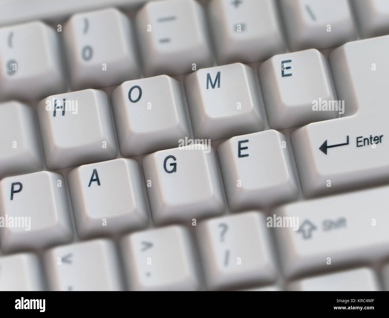Computer keyboard key text closeup Stock Photo - Alamy