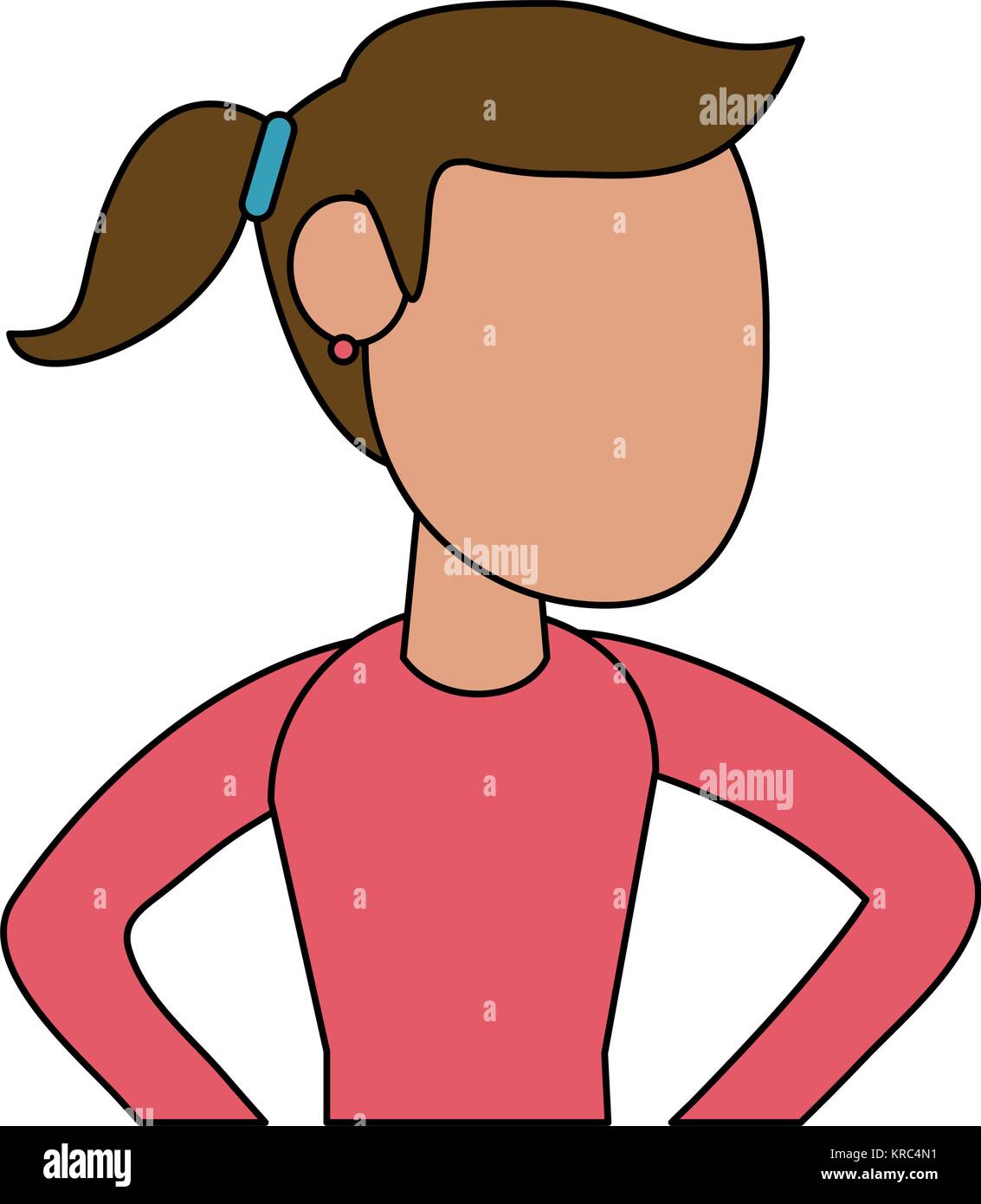 Fitness woman avatar cartoon Stock Vector Image & Art - Alamy