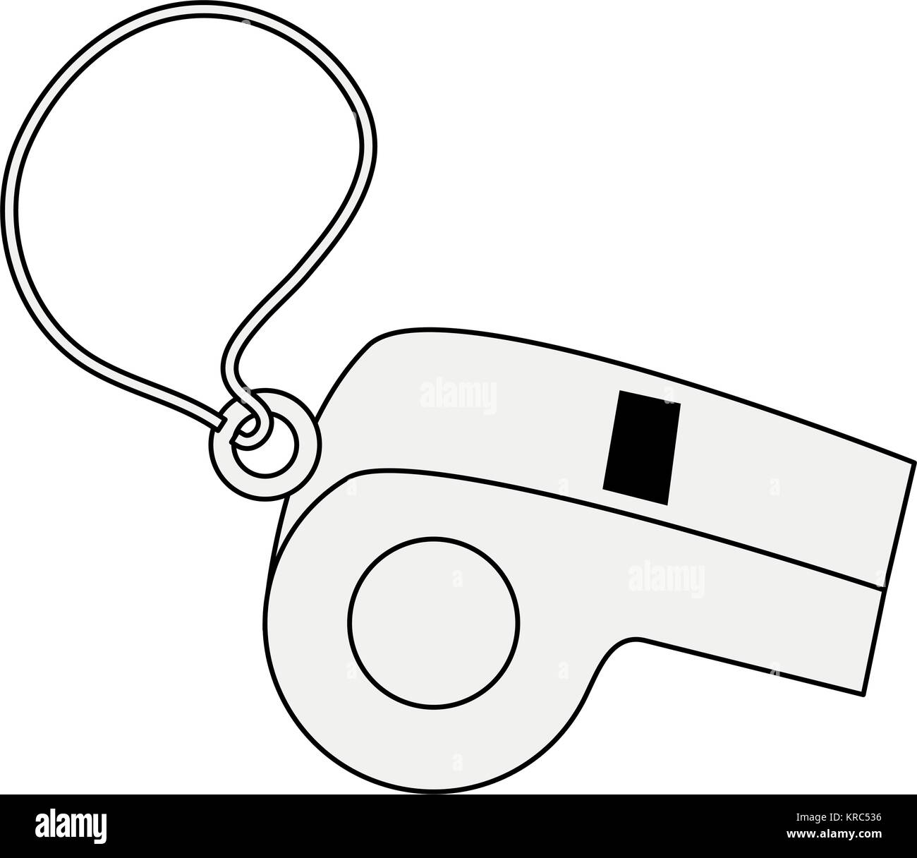 Referee sport whistle Stock Vector Image & Art - Alamy