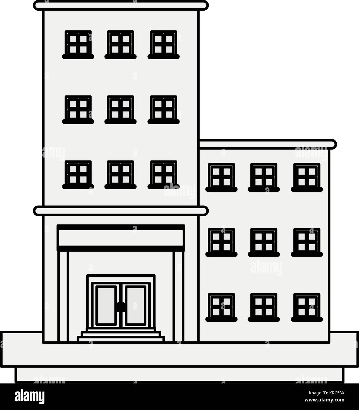old apartments tower building Stock Vector Image & Art - Alamy