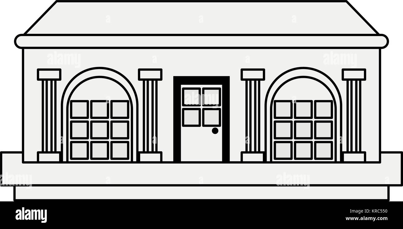 mansion with columns Stock Vector Image & Art - Alamy