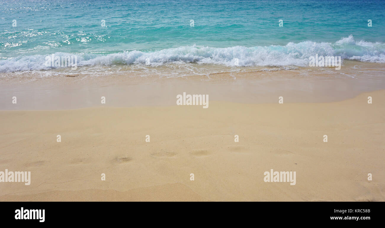 exotic natural beach on sal island Stock Photo - Alamy