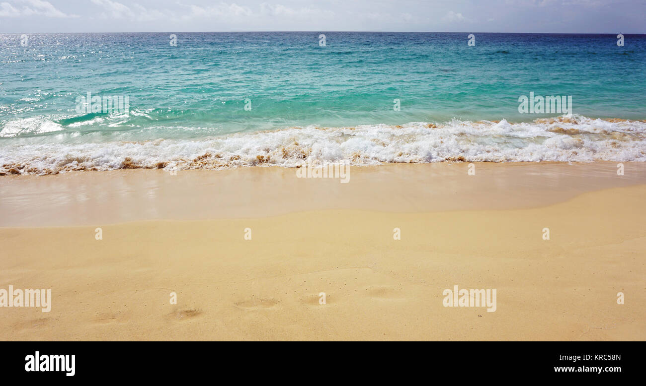 exotic natural beach on sal island Stock Photo - Alamy