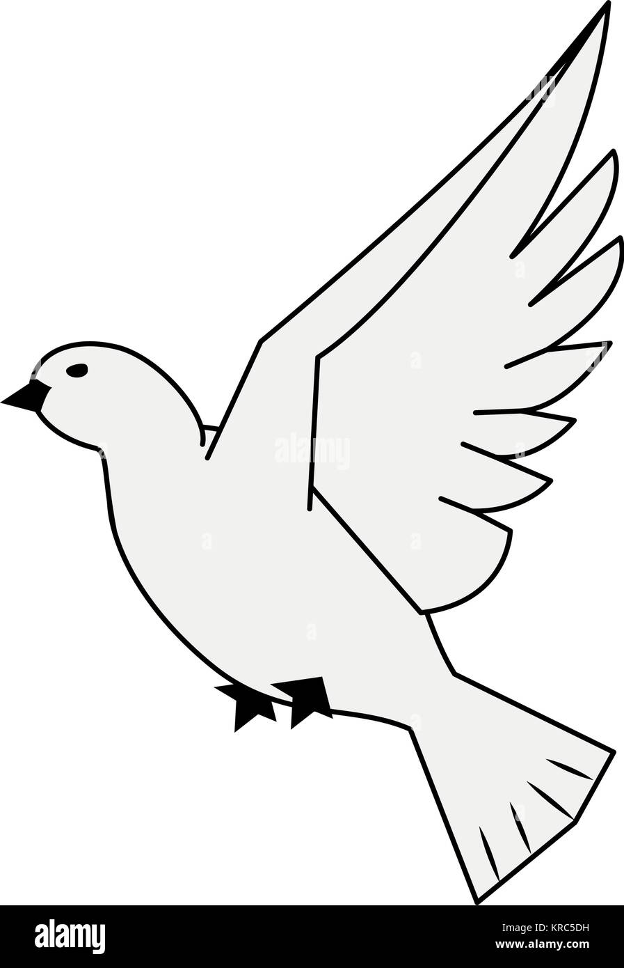 Dove bird symbol Stock Vector Image & Art - Alamy