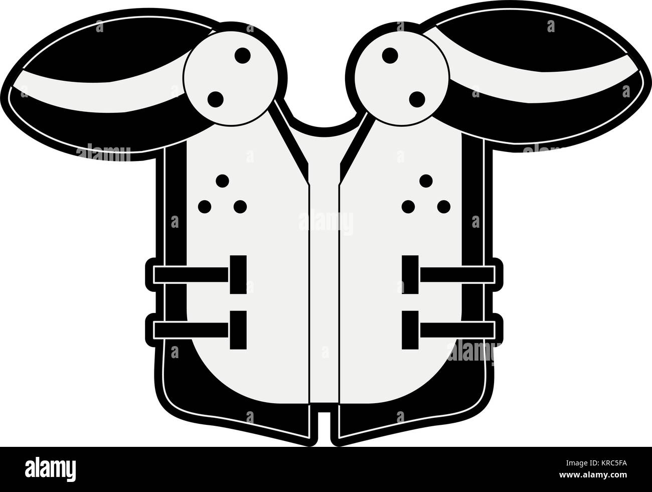 American football armour Stock Vector Image & Art - Alamy