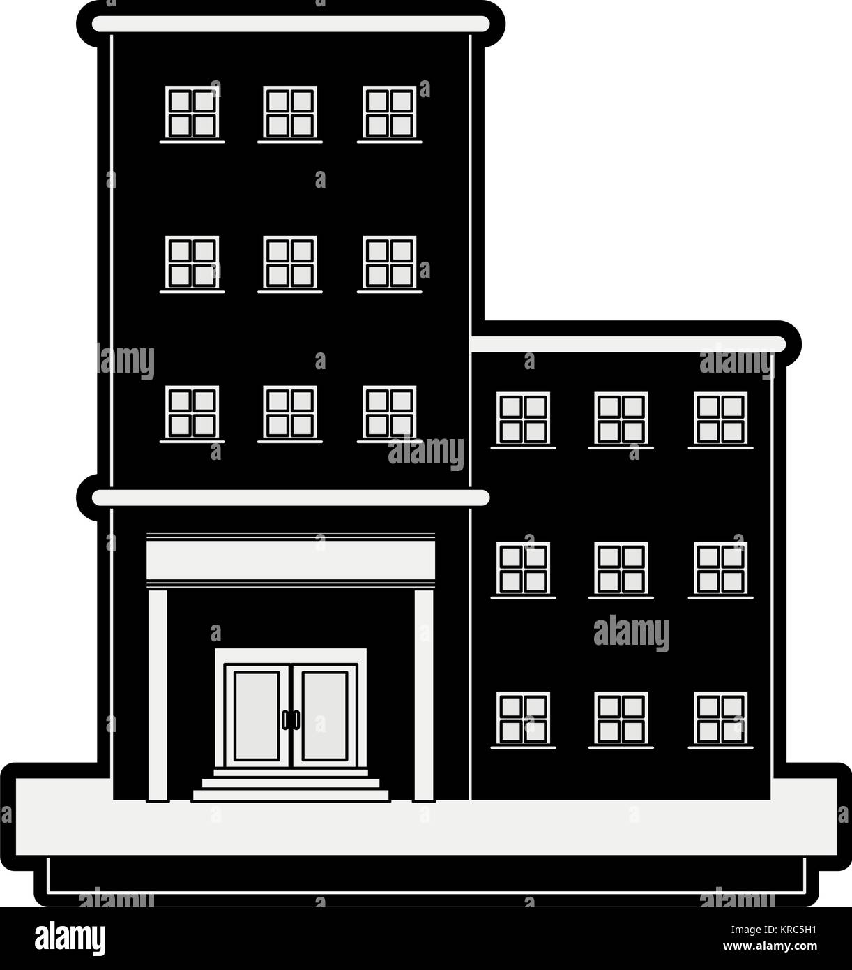 old apartments tower building Stock Vector Image & Art - Alamy