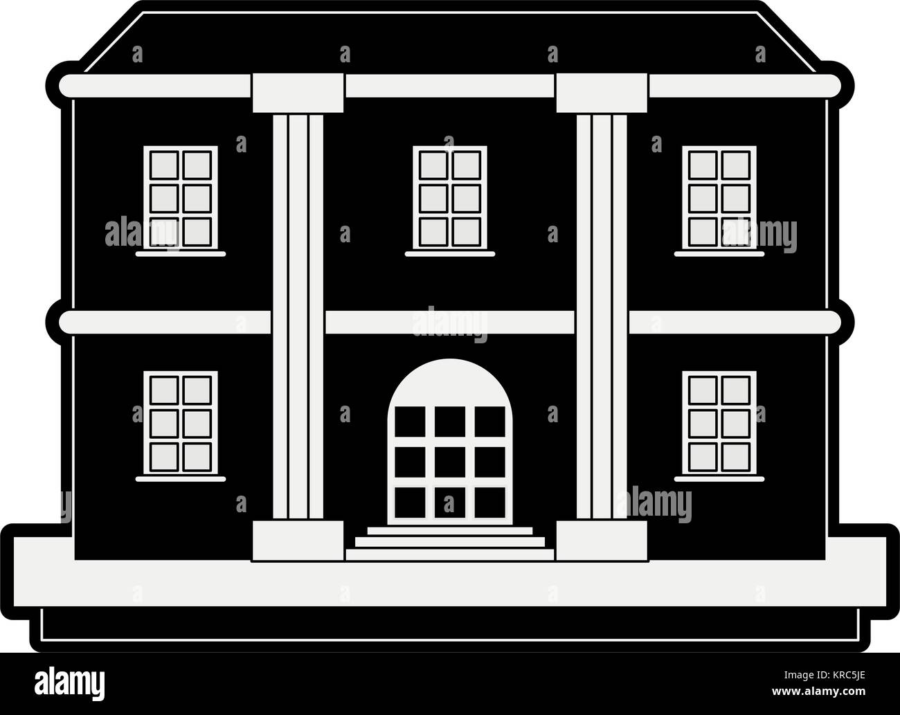Classical mansion Stock Vector Images - Alamy