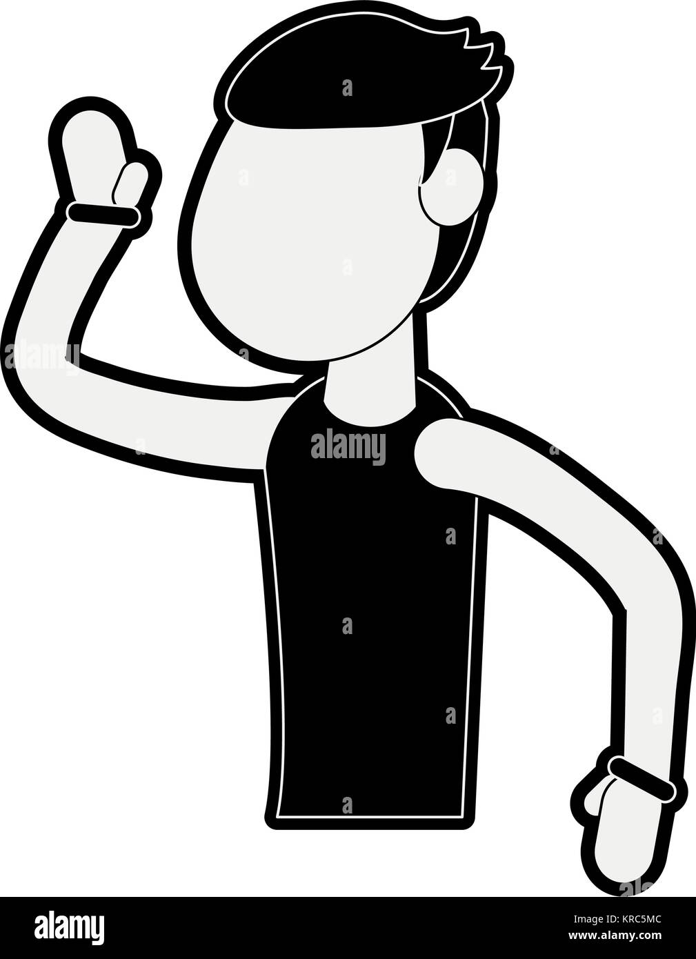 Fitness man avatar cartoon Stock Vector Image & Art - Alamy