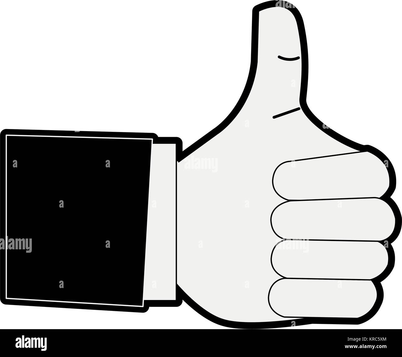 Thumb up hand symbol Stock Vector Image & Art - Alamy