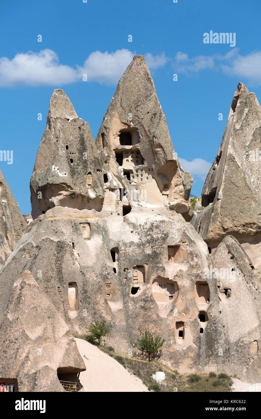 view of Uchisar castle in Cappadocia Stock Photo - Alamy