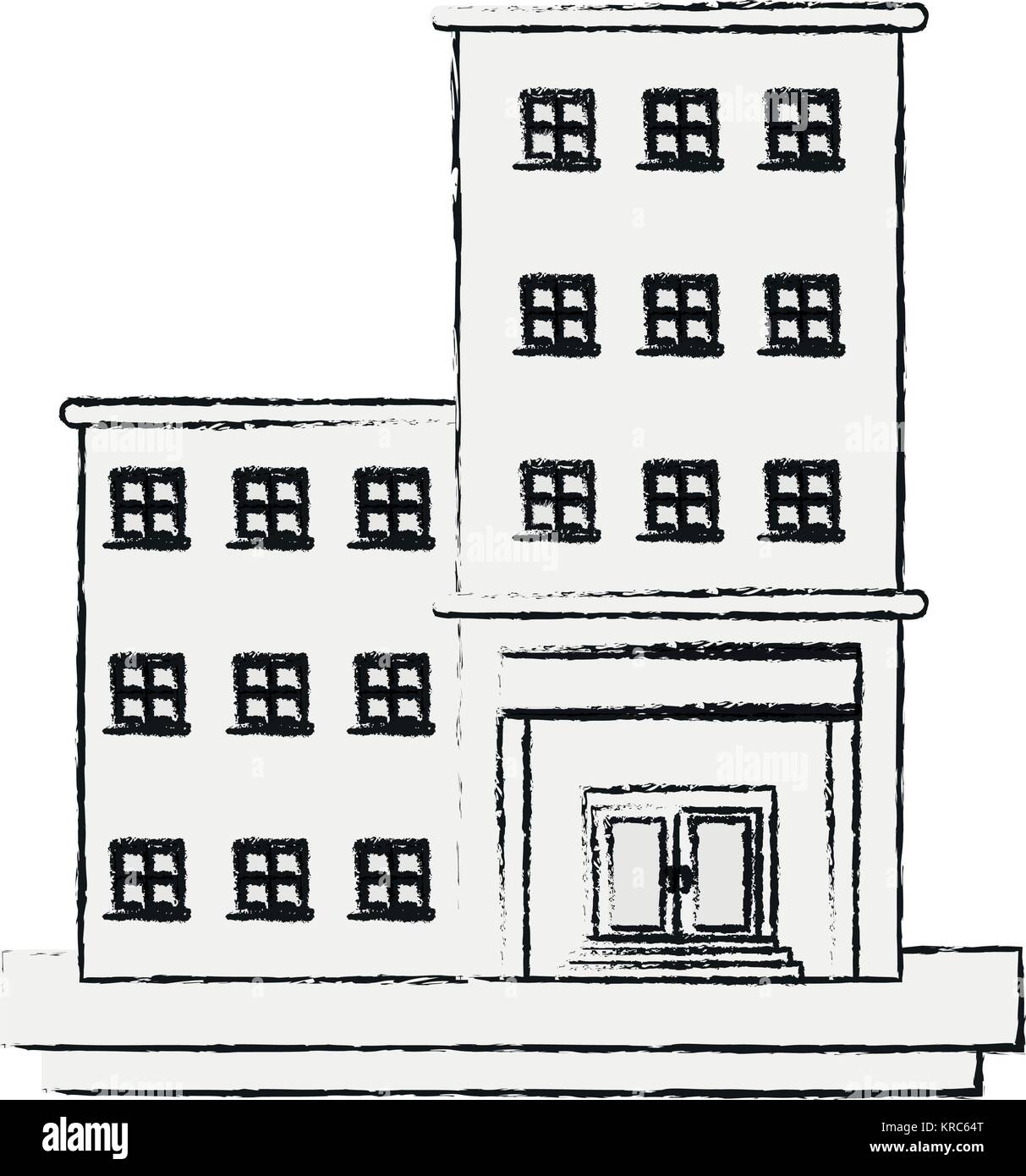 old apartments tower building Stock Vector Image & Art - Alamy