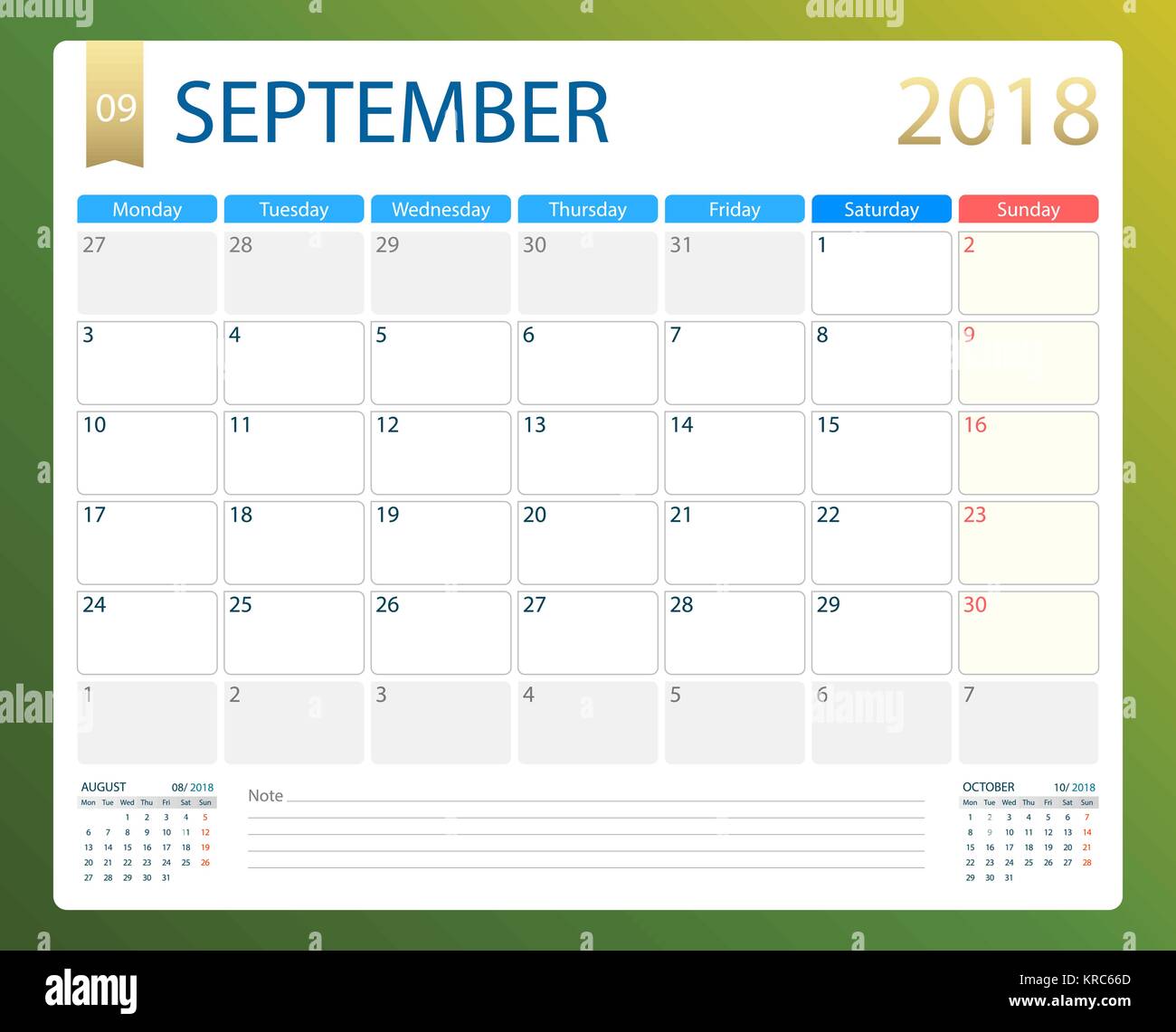 2018 calendar simple vector calendar hi-res stock photography and ...