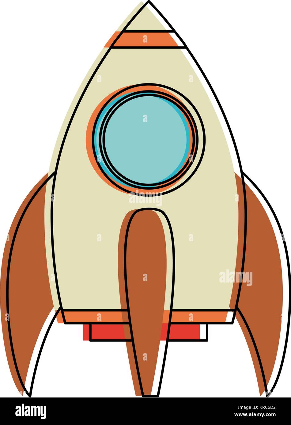 Spaceship rocket cartoon Stock Vector Image & Art - Alamy