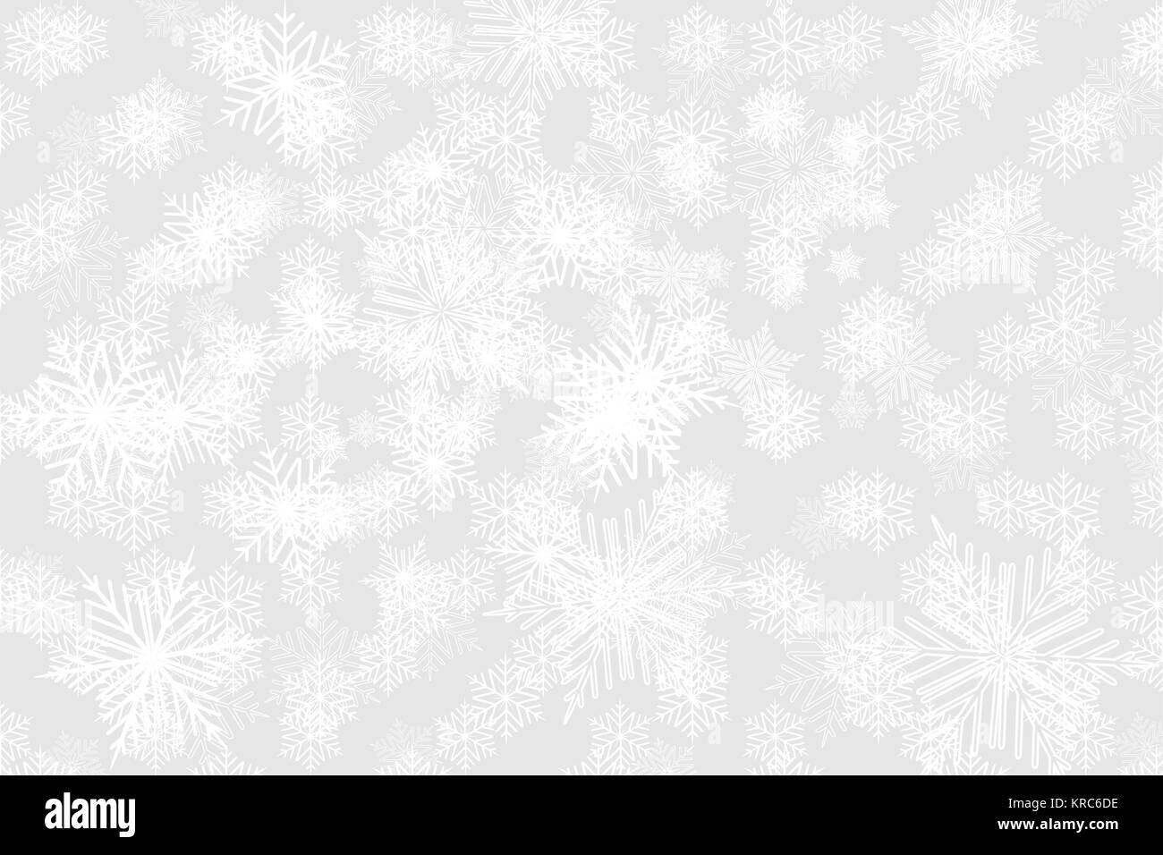 Snowflakes - winter vector pattern - white background Stock Vector ...