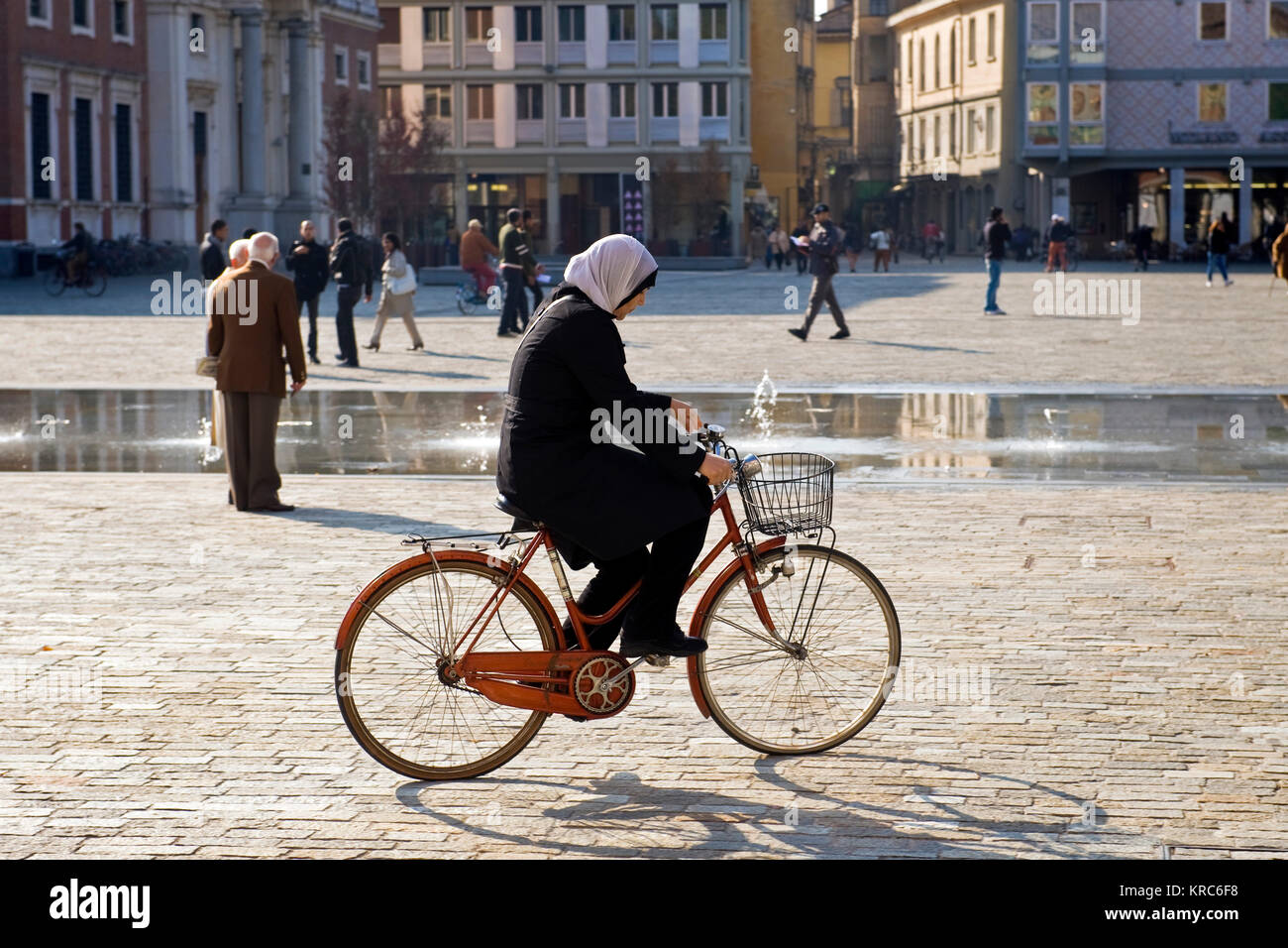Immigrant woman, Reggio Emilia, Italy Stock Photo - Alamy