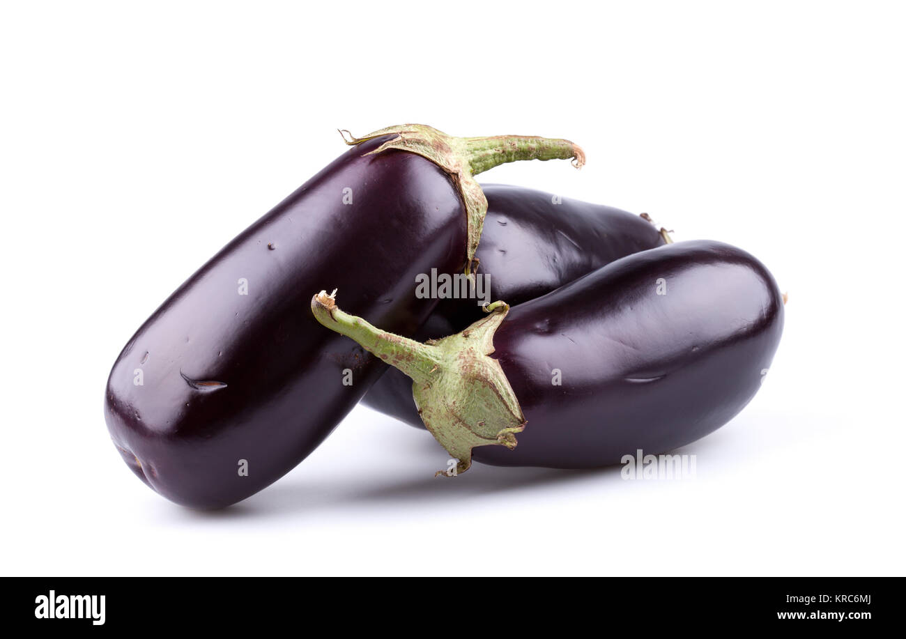 Eggplants or aubergines Stock Photo - Alamy