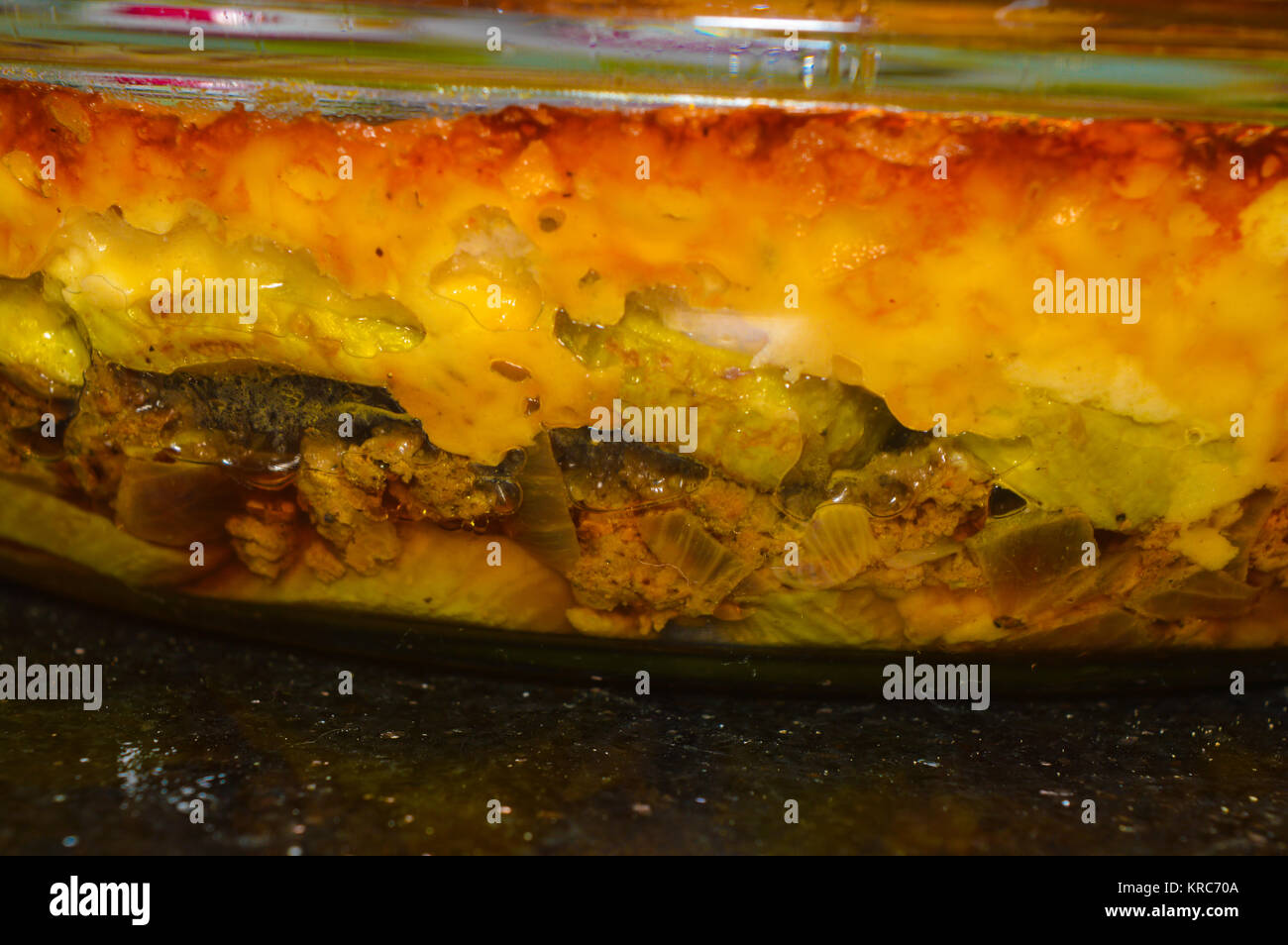 homemade zucchini with bechamel Stock Photo - Alamy