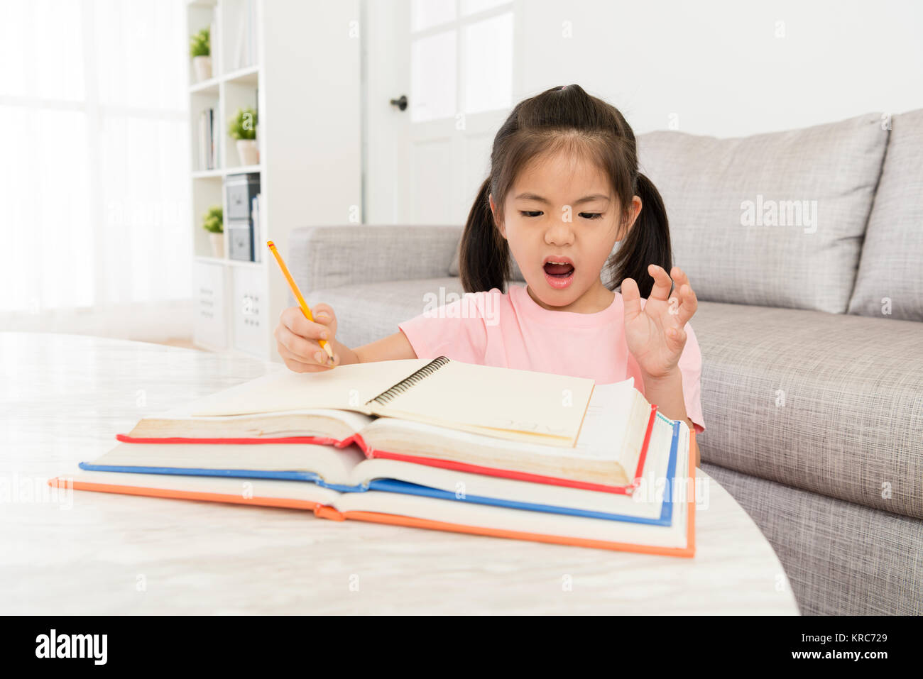 Homework child mad hi-res stock photography and images - Alamy