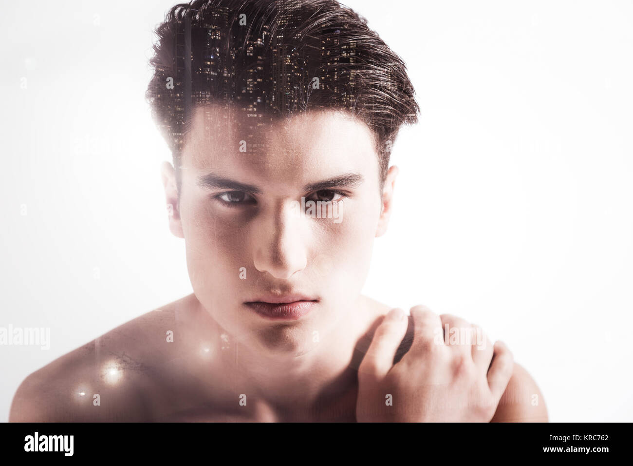 Portrait of a nice young man Stock Photo - Alamy