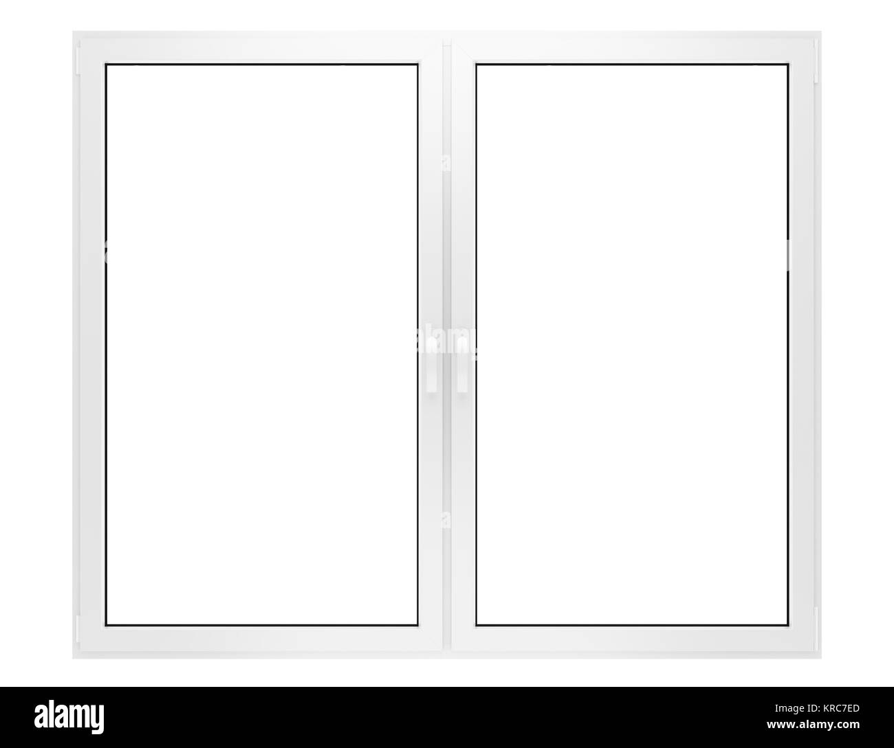 window isolated on white background. 3d illustration Stock Photo - Alamy