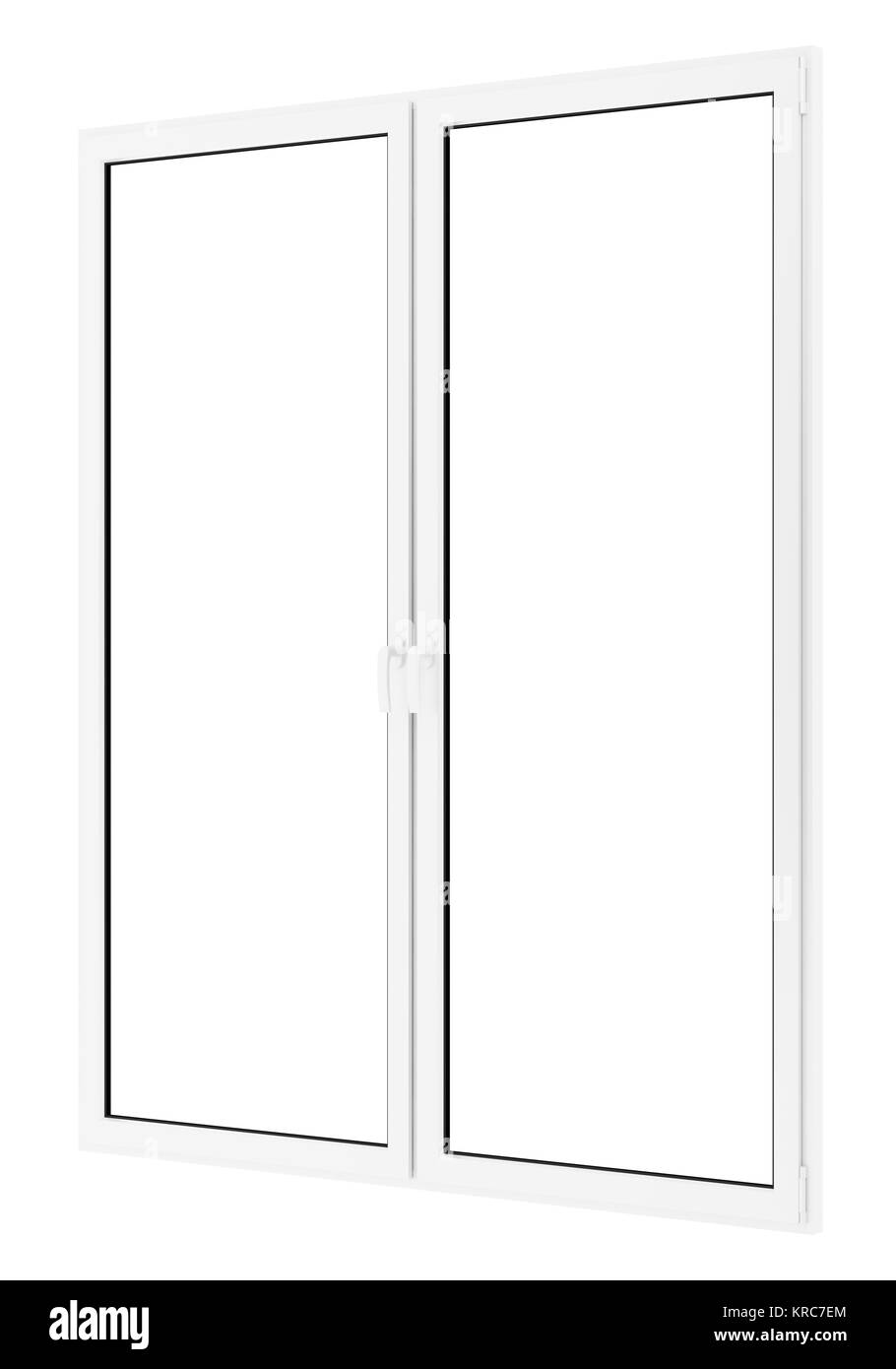 window isolated on white background. 3d illustration Stock Photo - Alamy