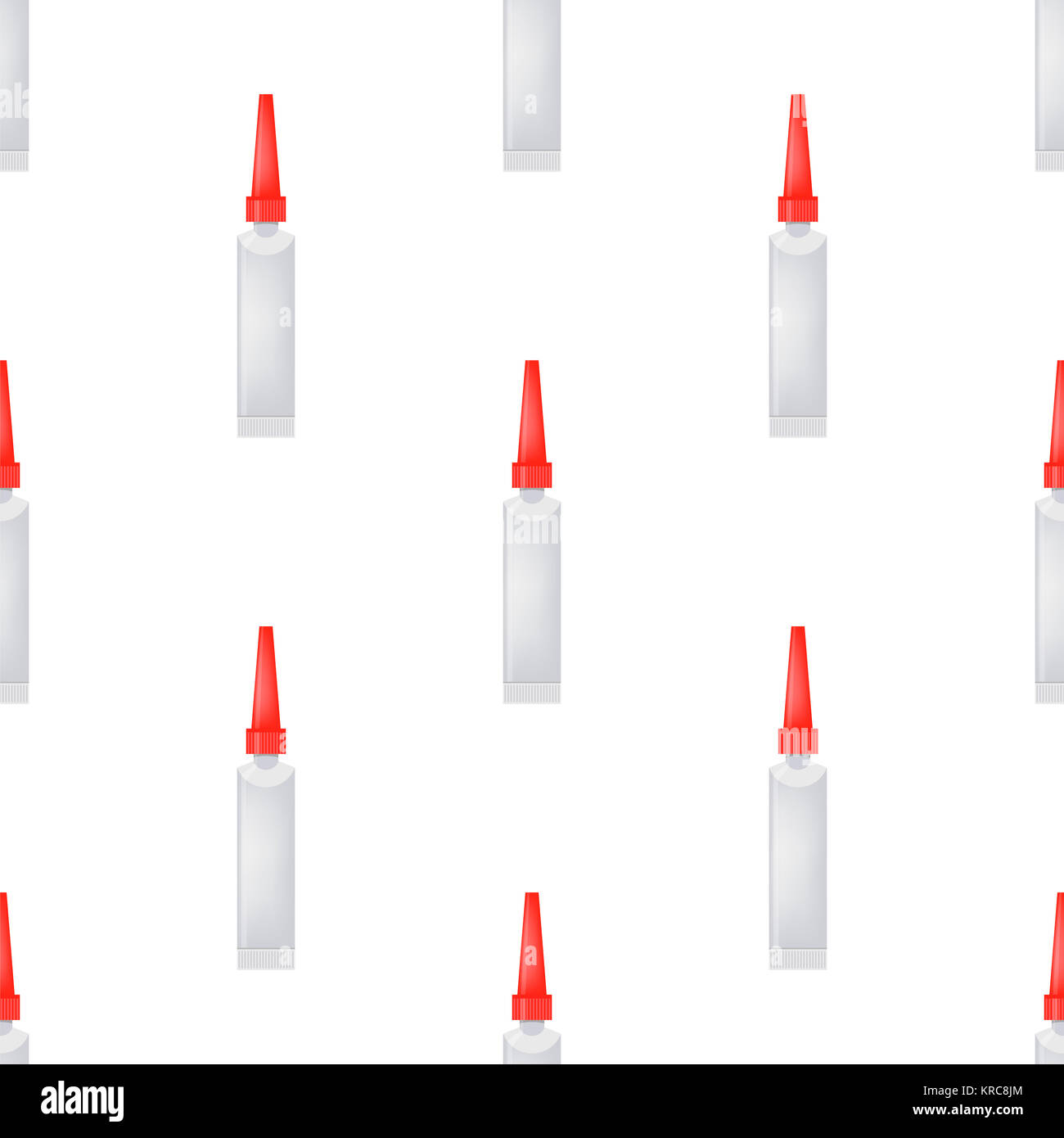 Glue Seamless Pattern on White Stock Photo - Alamy