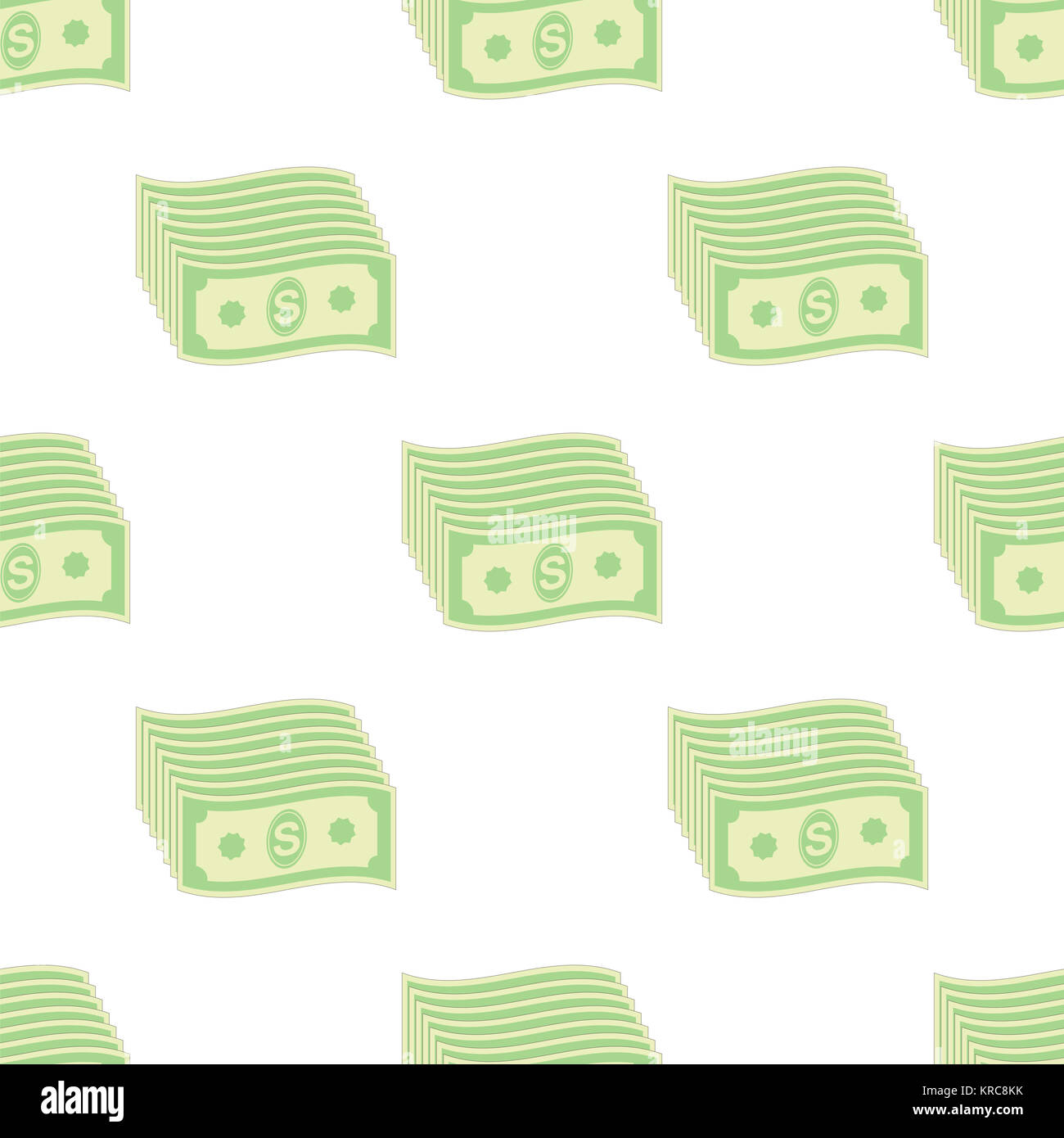 Set of Paper Dollars Seamless Pattern. US Currency Stock Photo - Alamy