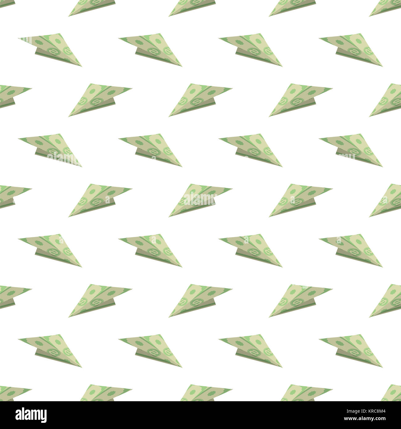 Dollar Paper Concept Plane Seamless Pattern Stock Photo - Alamy