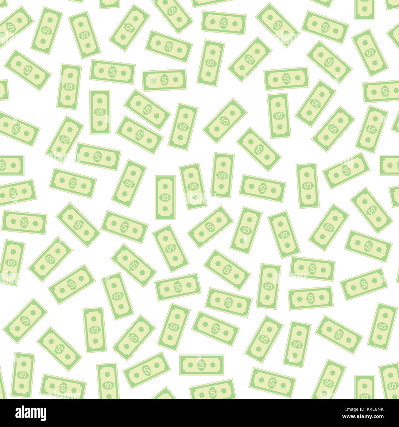 Set of Paper Dollars Seamless Pattern. US Currency Stock Photo - Alamy
