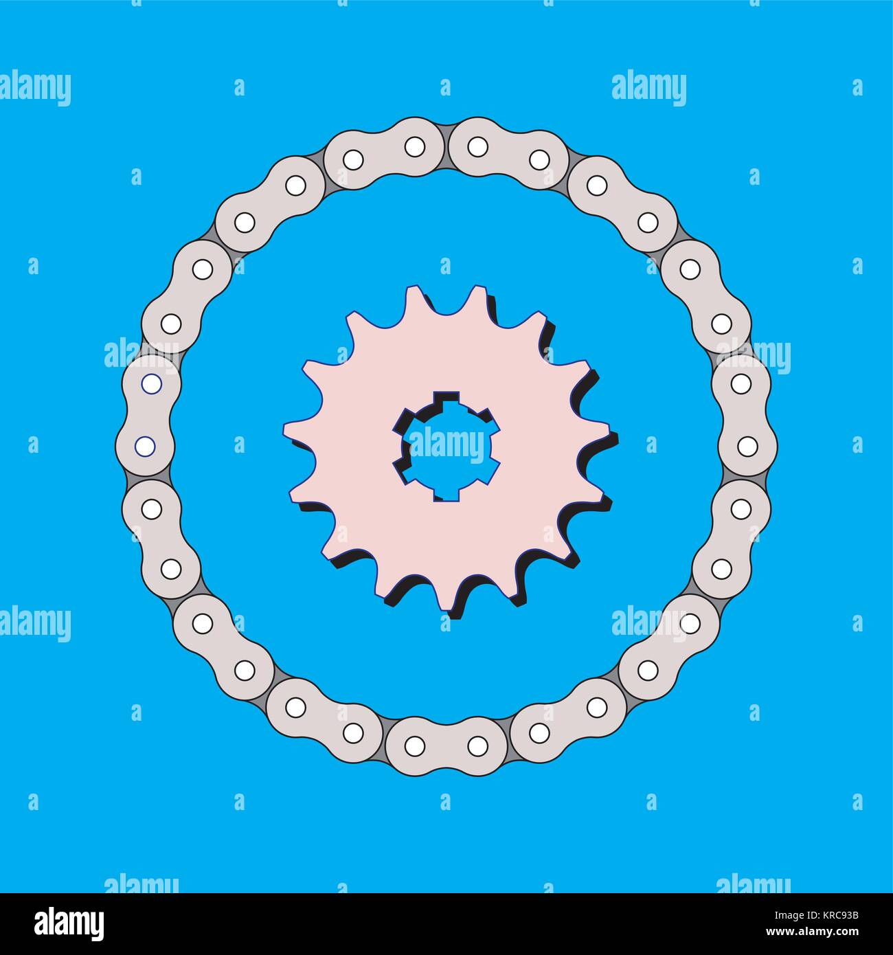 Transmission chain Stock Vector Images - Alamy