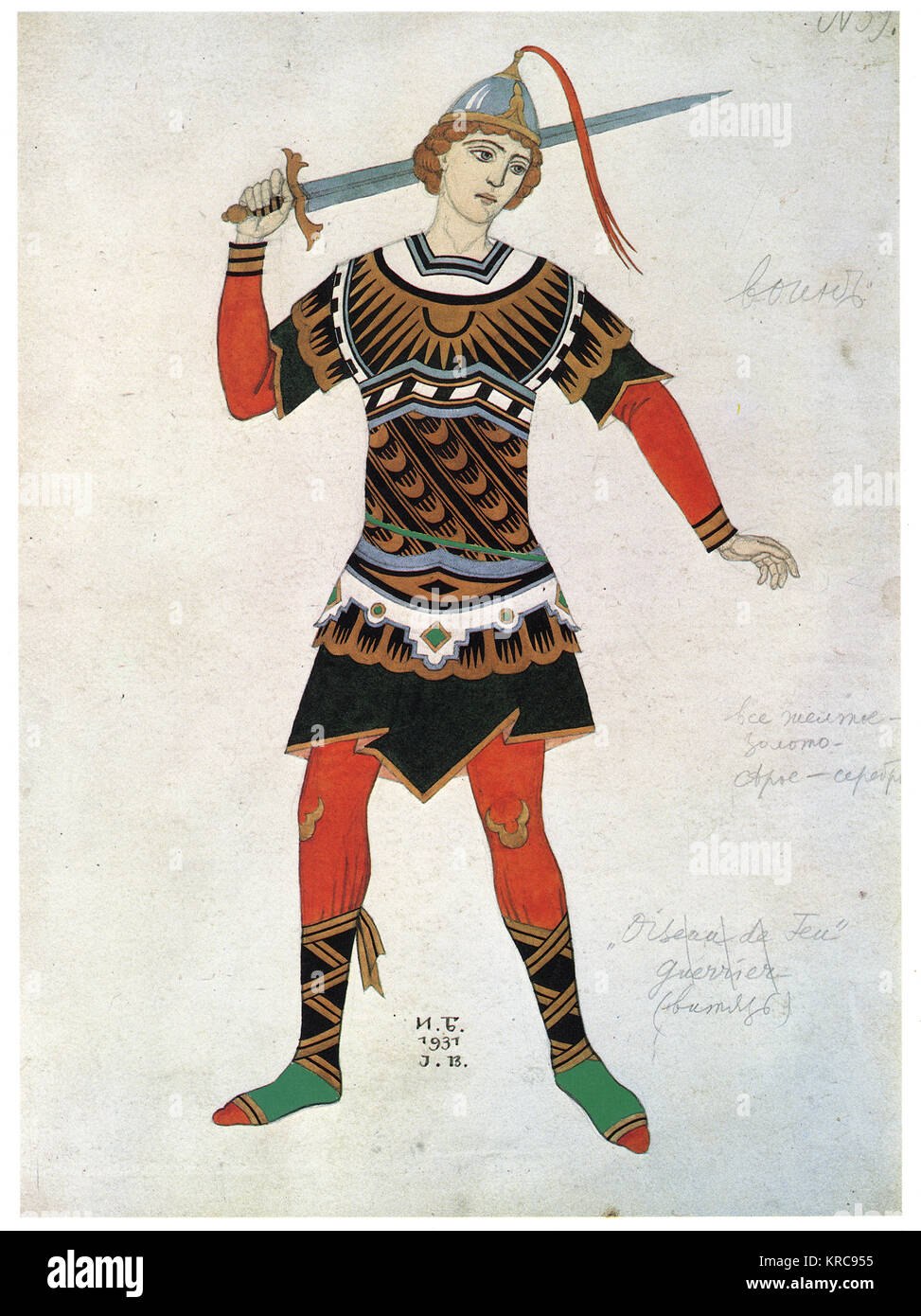 Ivan BILIBIN - costume design for the ballet firebird by igor ...