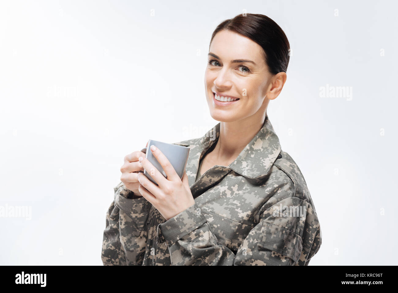Military people having tea hi-res stock photography and images - Alamy