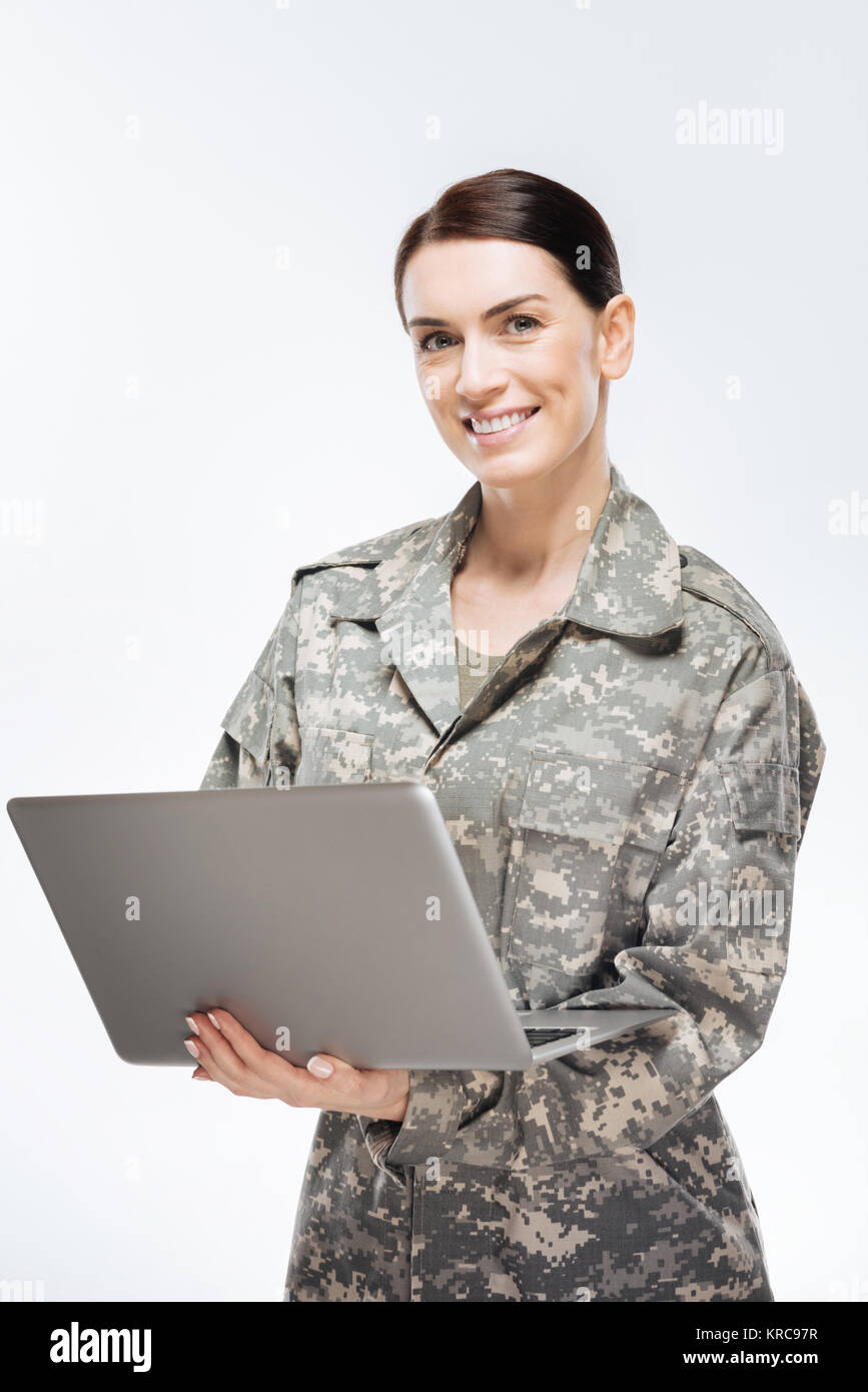 Camouflage soldier laptop hi-res stock photography and images - Alamy